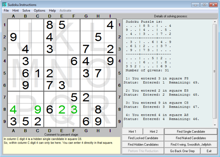 Sudoku Instructions Program - super program for you -ECstep